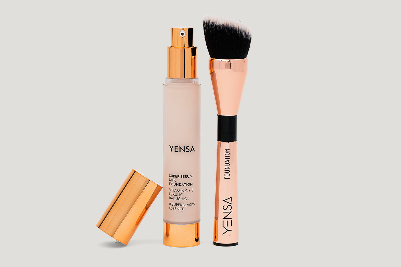 Super Serum Silk Foundation Bundle with Brush | YENSA